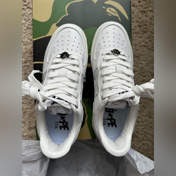 Bape | Shoes | Womens All White Bape Sta | Poshmark
